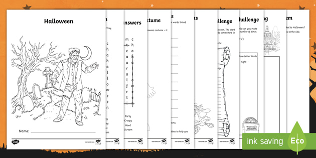 LKS2 Halloween Activity Booklet (teacher made)