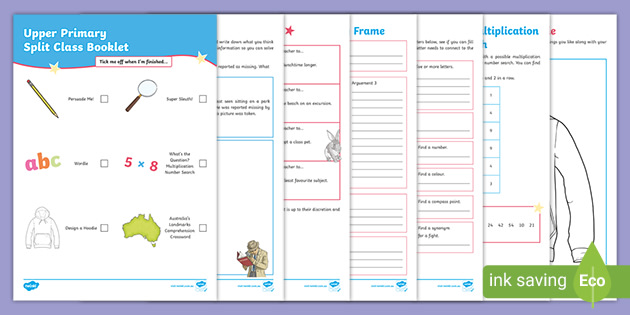 Split Class Booklet Years 5-6 (teacher made)