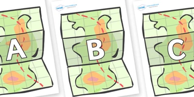 FREE! - A-Z Alphabet on Maps (teacher made)