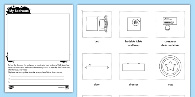 My Bedroom Design Activity (teacher made)