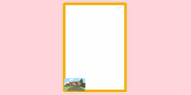 FREE! - Simple Farm Page Border | Page Borders | Twinkl