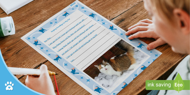 Saying Goodbye to Your Pet - Letter Writing Frame - Pets
