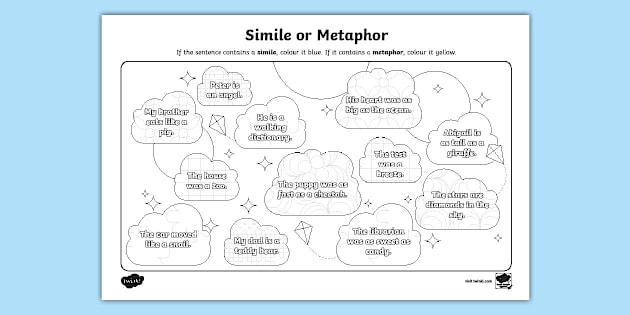 Similes And Metaphors Smiles Y Metforas Fichas De Trabajo