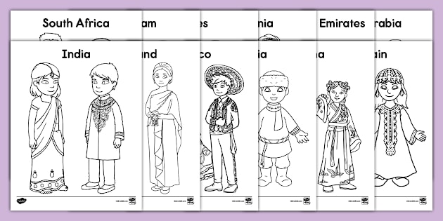 culture coloring sheets