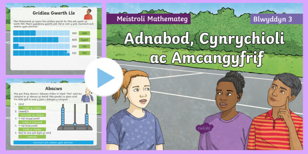Pŵerbwynt Meistroli Mathemateg Blwyddyn 3 – Adnabod, Cynrychioli ac