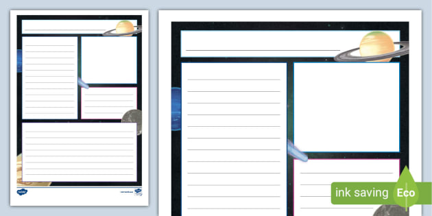 Space-Themed Fact File Template (teacher made)