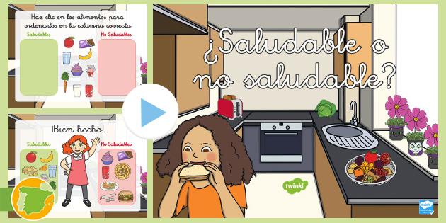 Presentación: ¿Saludable o no saludable? (teacher made)