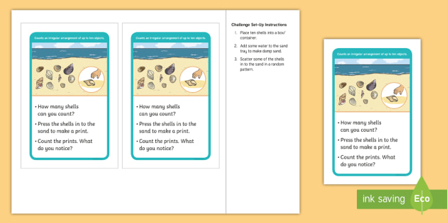 EYFS Maths Counting Challenge: Counting Shells IKEA Tolsby/Fiestad Frame