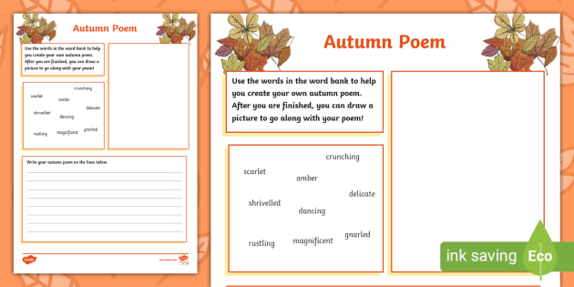 Autumn Writing Templates | twinkl.com.au