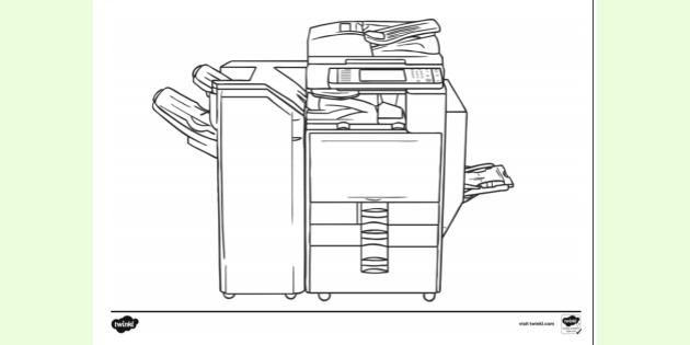 FREE! - Photocopier Colouring Sheet (teacher made)