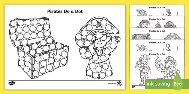 Pirates Do a Dot Activity | Twinkl (teacher made)