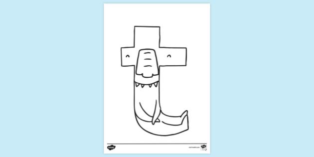 FREE! - Letter T Colouring | Colouring Sheets (teacher made)