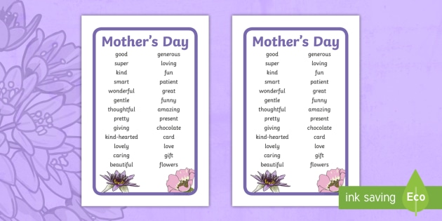 👉 Mother's Day Word Mat IKEA Tolsby Frame