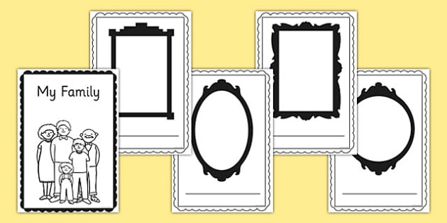 My Family Booklet - family, book, sister, father, mother