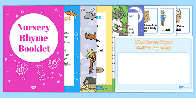 Nursery Rhymes Booklet and Choosing Cards Pack