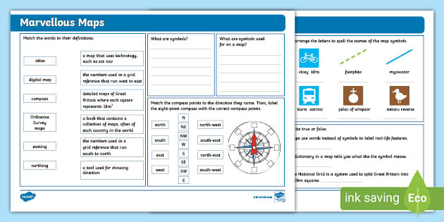 KS2 Geography Revision Mat: Marvellous Maps (teacher made)