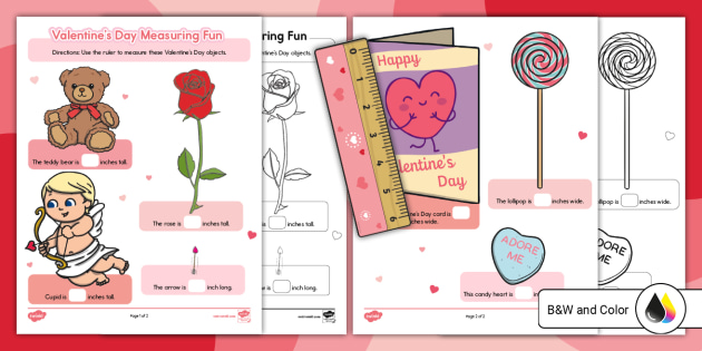 Valentine's Day Measuring Fun (teacher made)
