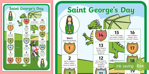 St. George's Day Board Game (teacher made)