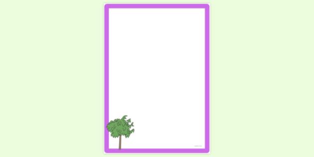 FREE! - Mulberry Tree Page Border | Page Borders | Twinkl