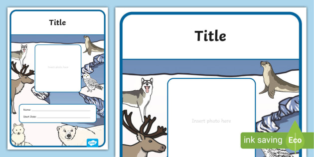 EYFS Editable Polar RegionsnLearning Journey Front Cover