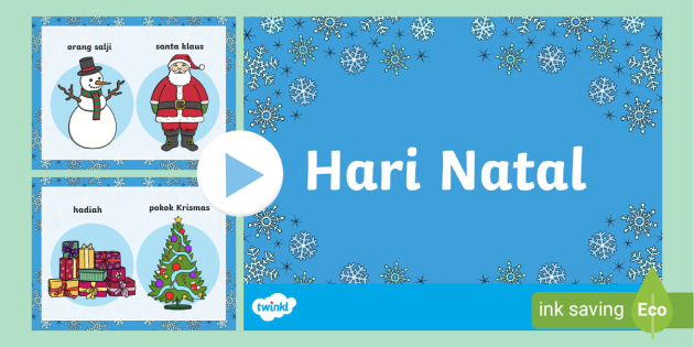 Slaid PowerPoint Sambutan Perayaan Hari Natal (teacher made)