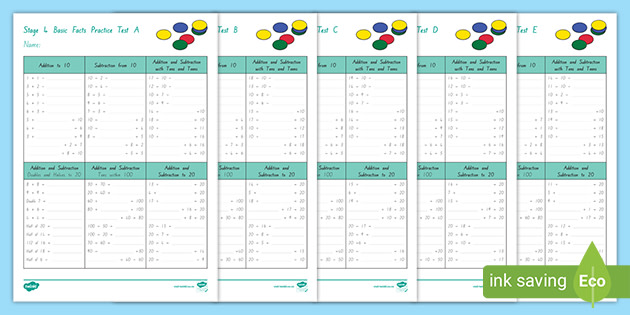 Number Knowledge Stage 4 Practice Tests (teacher made)