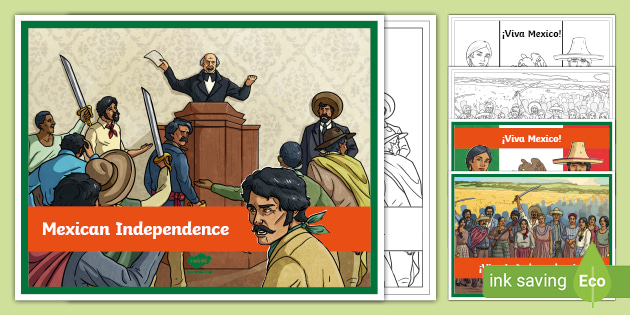 Mexican Independence Day Coloring Posters
