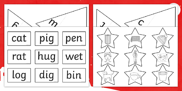 Christmas Tree CVC Words | Festive Activity | Years 1-2