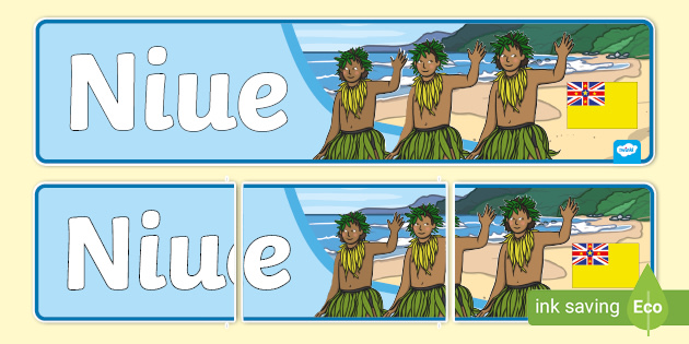FREE! - Niue Display Banner (teacher made)