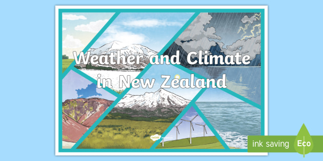 Weather and Climate in New Zealand Display Poster