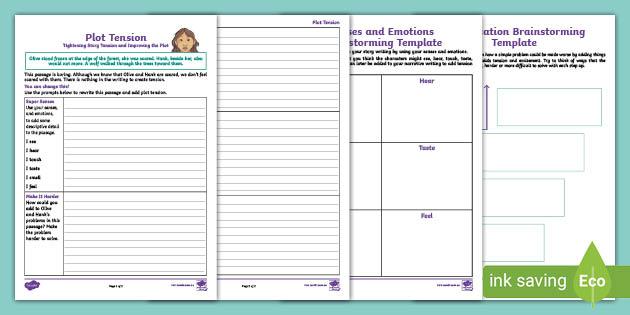 Year 3 and 4 Plot Tension Creative Writing Activity
