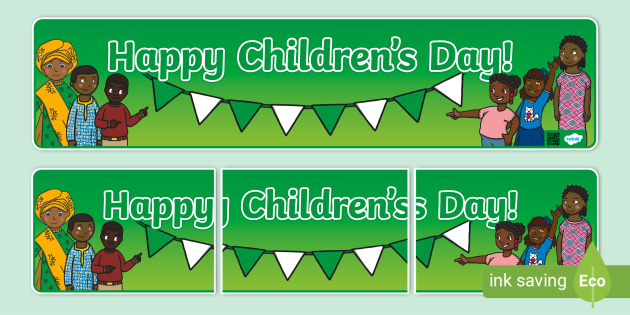 Happy Children's Day Banner (teacher made)