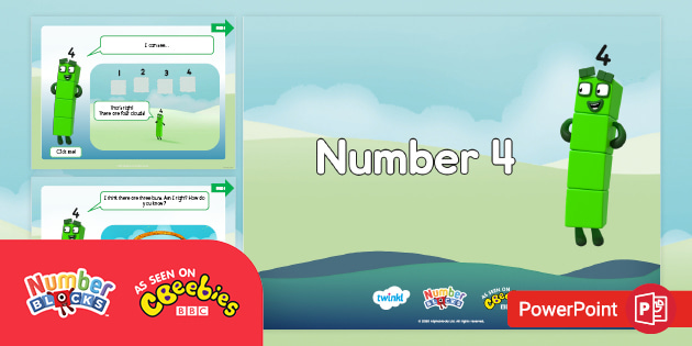 FREE Numberblocks: Number 4 PowerPoint | Math & Counting