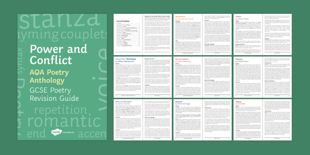 AQA Power and Conflict Poetry GCSE Revision Guide | Beyond