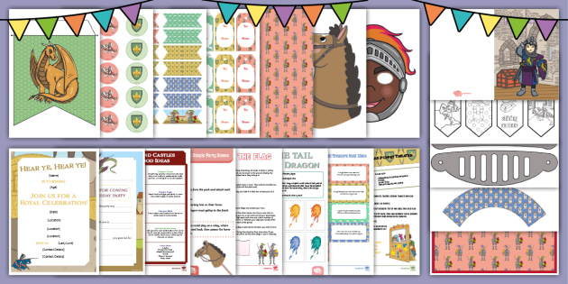 * NEW * Knights & Castles Children's Party Pack | Twinkl Party