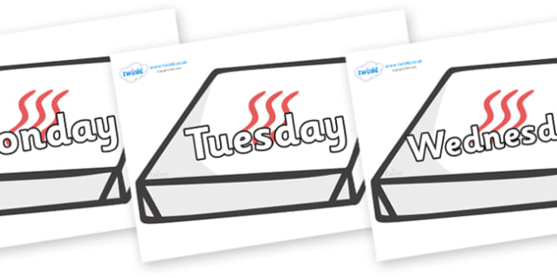 FREE! - Days of the Week on Boxes (teacher made)