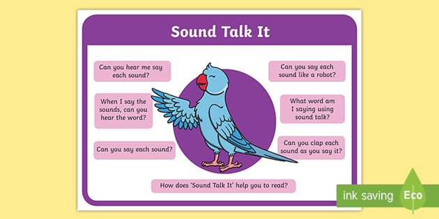 EYFS Guided Reading Strategy Question Mat - Sound Talk It