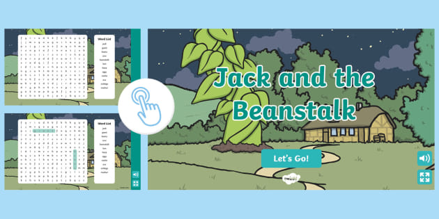 Interactive Jack and the Beanstalk Word Search | Twinkl Go!