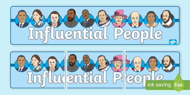 Influential People Display Banner (teacher made)