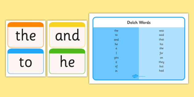 Large Dolch Word Pack