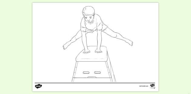 FREE! - Realistic Gymnastics Colouring Page | Colouring Sheets