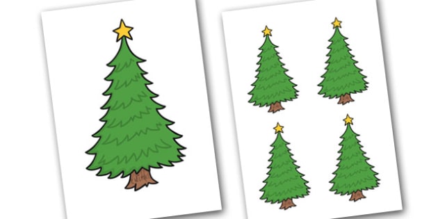 Christmas Trees Editable