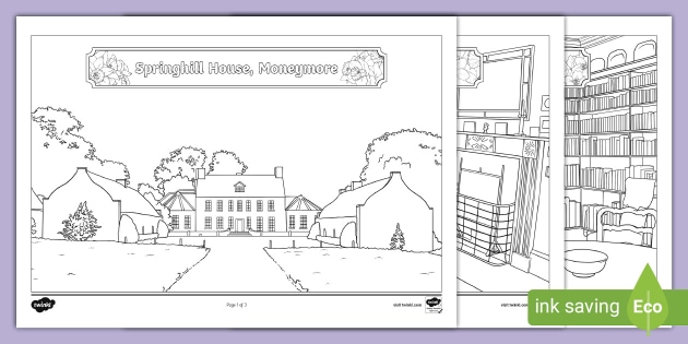 Springhill House Colouring Pages (teacher made)