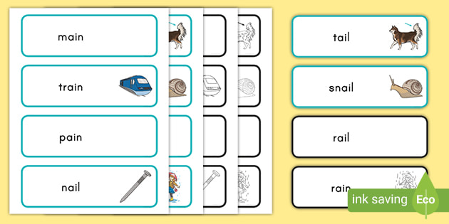 -ai Digraph Word Cards (teacher made)