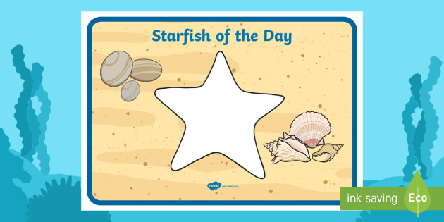 Starfish of the Day A2 Display Poster (teacher made)