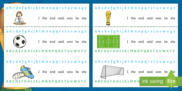 FREE! - Football World Cup Alphabet Strips (teacher made)
