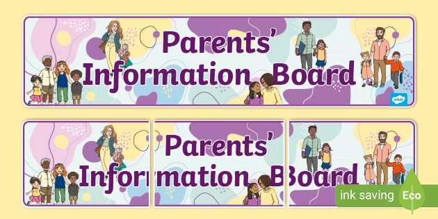 EYFS Parents' Information Board Banner (teacher made)