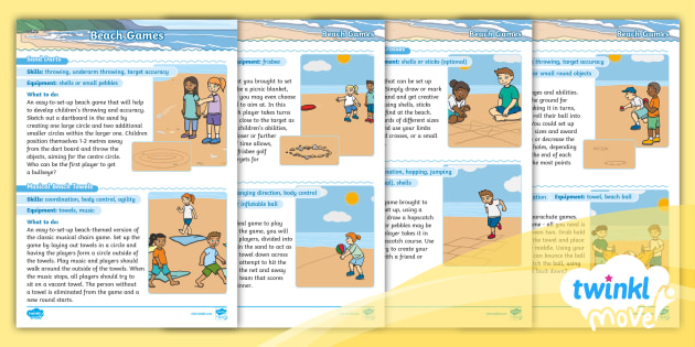Move - PE - KS1 Beach Games (teacher made)