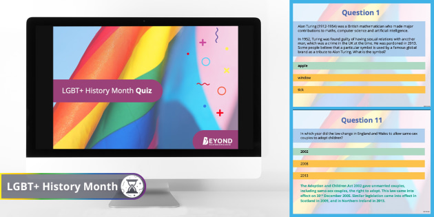 LGBT+ History Month Quiz PowerPoint | RSE Resources | Beyond