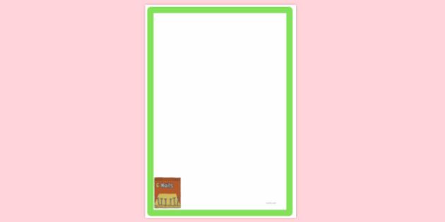 FREE! - Simple Packet Of 6 Nails Page Border | Page Borders | Twinkl